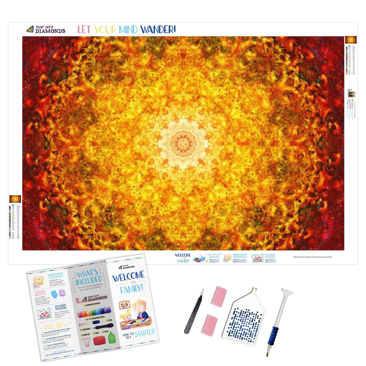 "Sacred Geometry" Diamond Painting Kit (Full Drill) – Paint With Diamonds