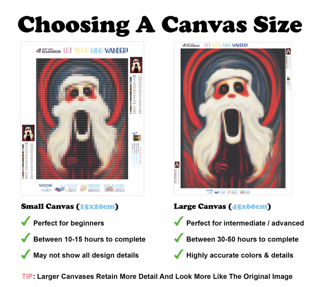 Santa Scream Official Diamond Painting Kit | Diamond Art | Paint With ...