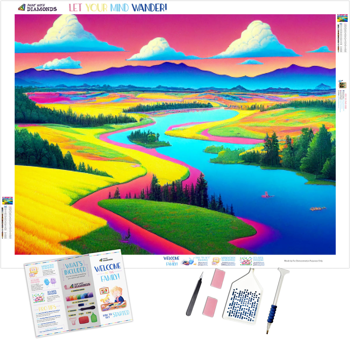 Saturated Hills Official Diamond Painting Kit | Diamond Art | Paint ...