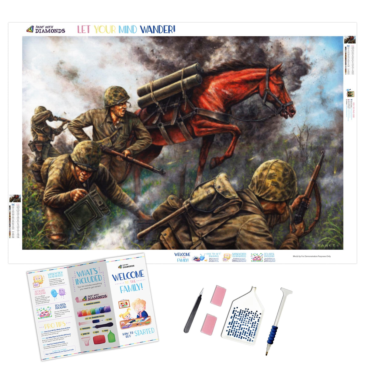 Sergeant Reckless Diamond Painting Kit (Full Drill) – Paint With Diamonds
