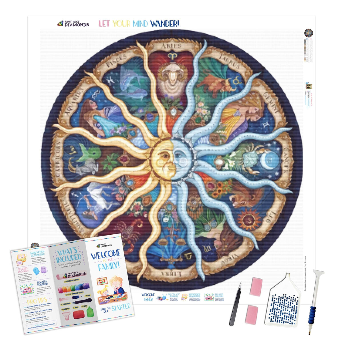 Paint with diamonds zodiac 60 photos - Youhoroscope.com