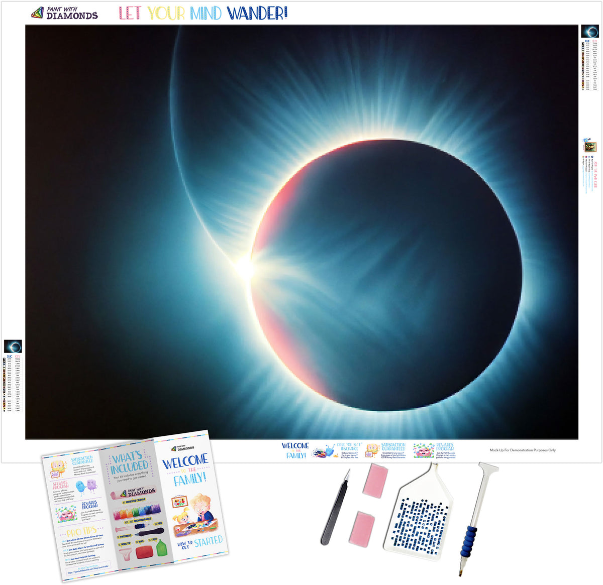 Silent Eclipse Official Diamond Painting Kit | Diamond Art | Paint With ...