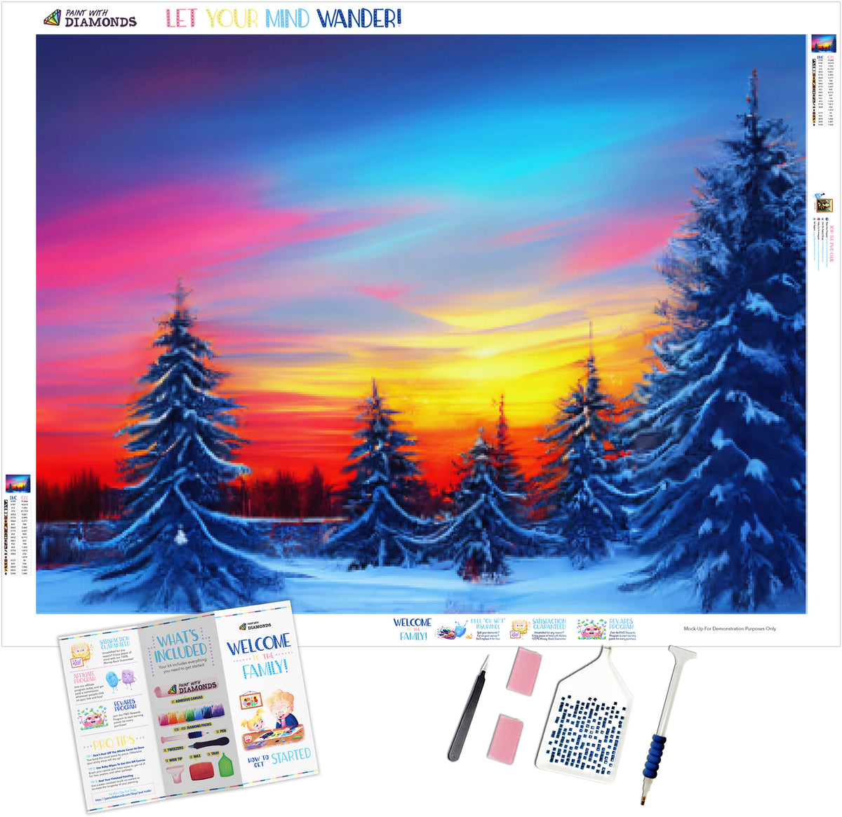 Silent Winter Forest Official Diamond Painting Kit | Diamond Art ...