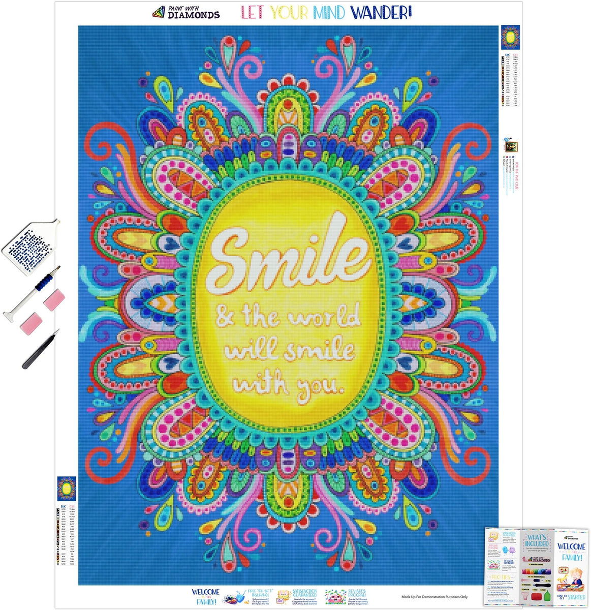 Smile Official Diamond Painting Kit (Full Drill) – Paint With Diamonds