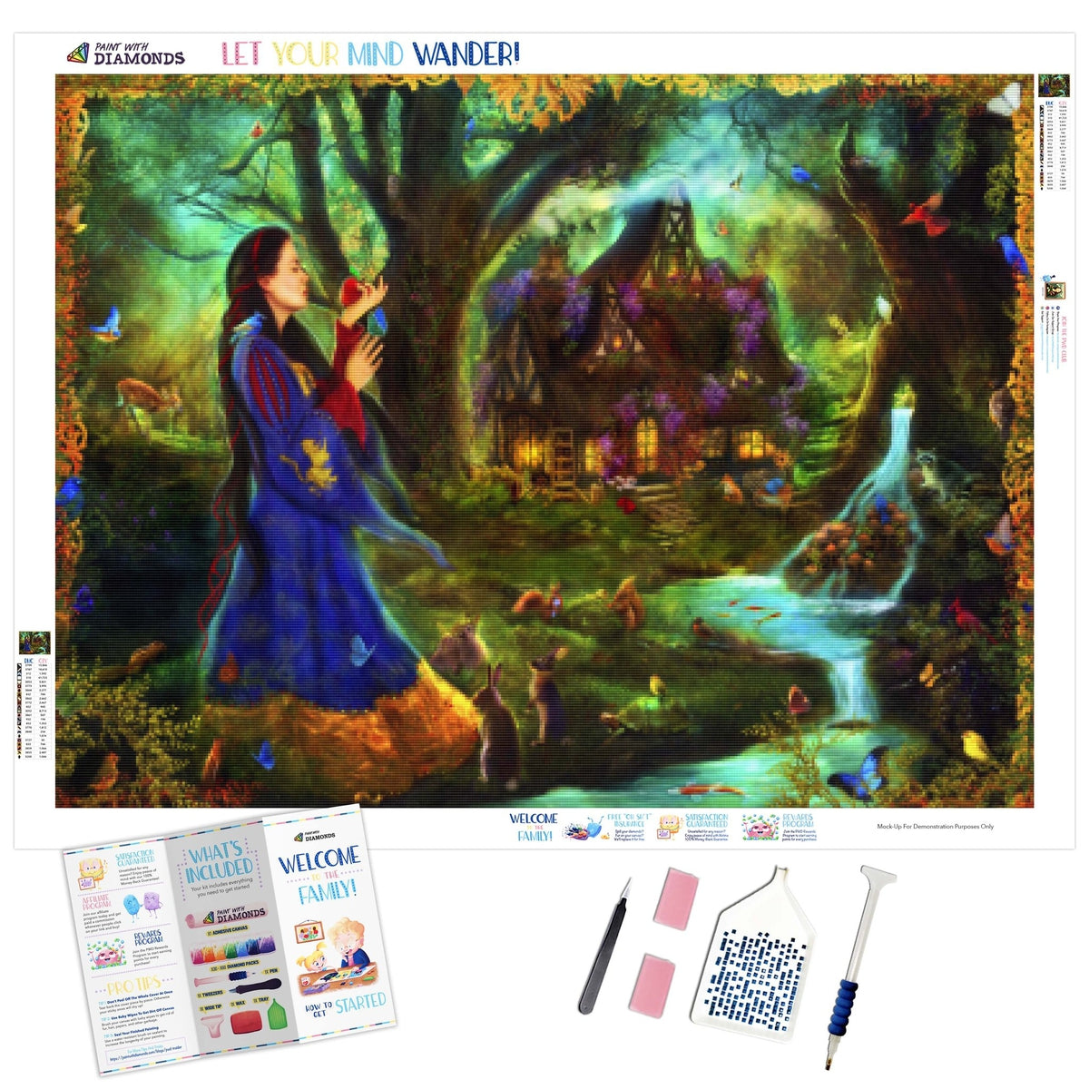"Snow White" Diamond Painting Kit (Full Drill) – Paint With Diamonds