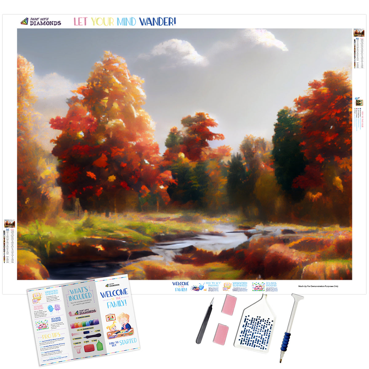 Soft Autumn Landscape Official Diamond Painting Kit | Diamond Art ...