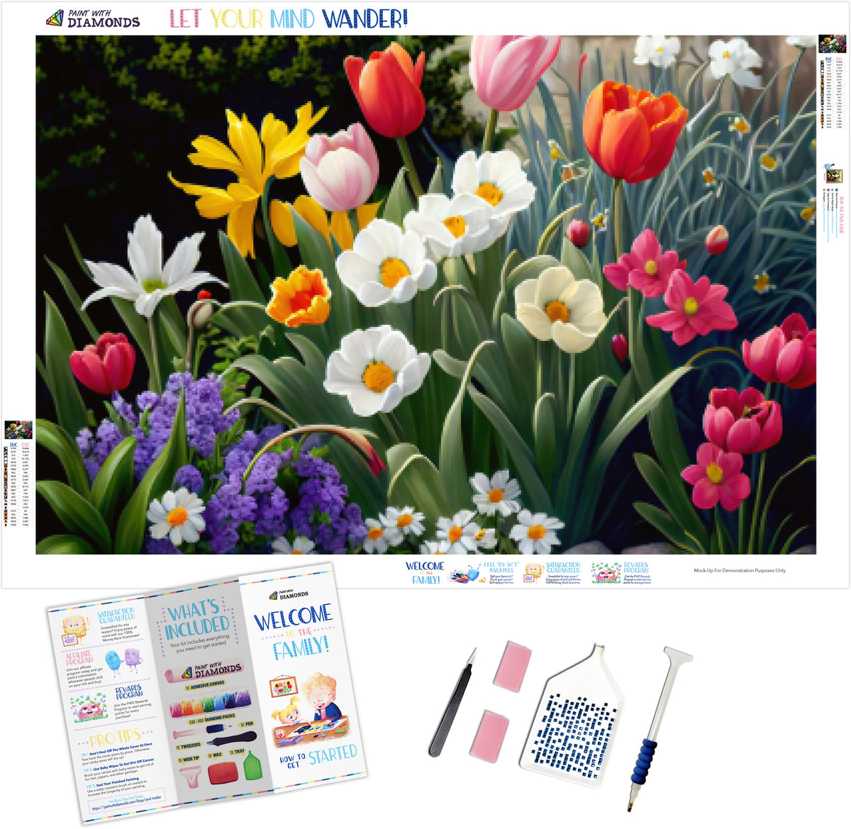 Spring Tulips Official Diamond Painting Kit | Diamond Art | Paint With ...
