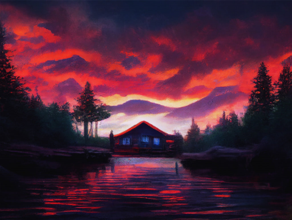 Stranger Sunset Official Diamond Painting Kit | Diamond Art | Paint ...