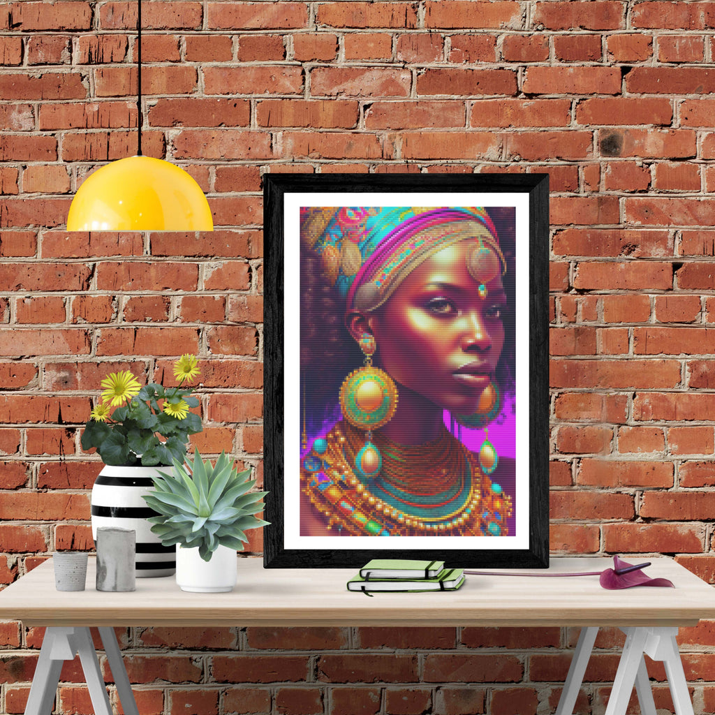 Stunningly Beautiful African Princess Official Diamond Painting Kit ...