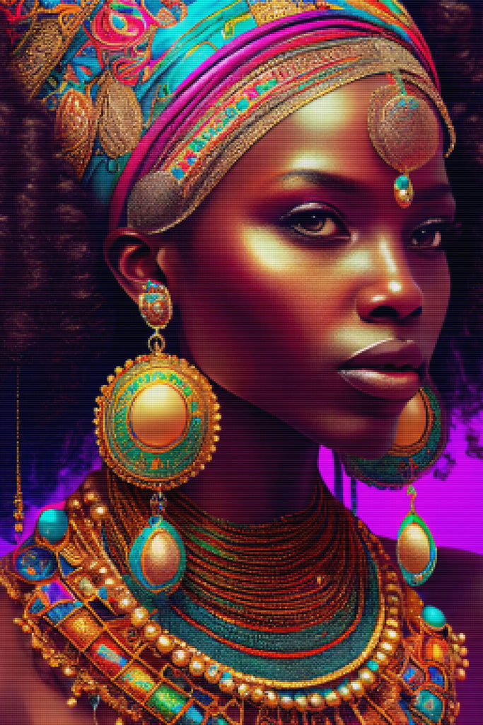 Stunningly Beautiful African Princess Official Diamond Painting Kit ...