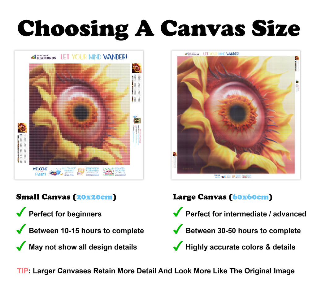 Sunflower Eye Official Diamond Painting Kit | Diamond Art | Paint With ...