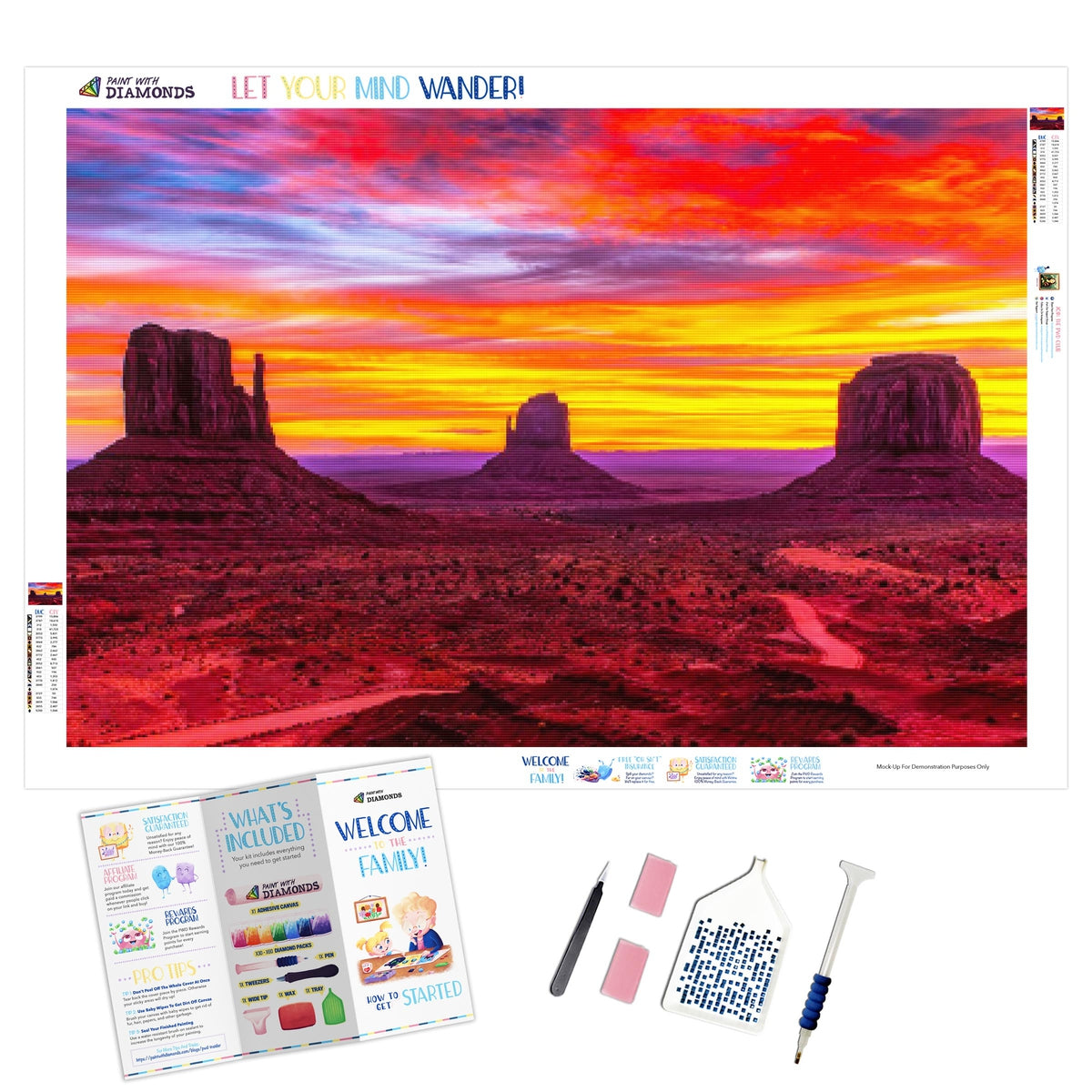 Sunset In The Valley Diamond Painting Kit (Full Drill) – Paint With ...