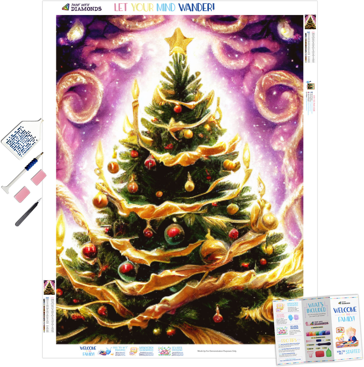 Surreal Christmas Tree Official Diamond Painting Kit | Diamond Art ...