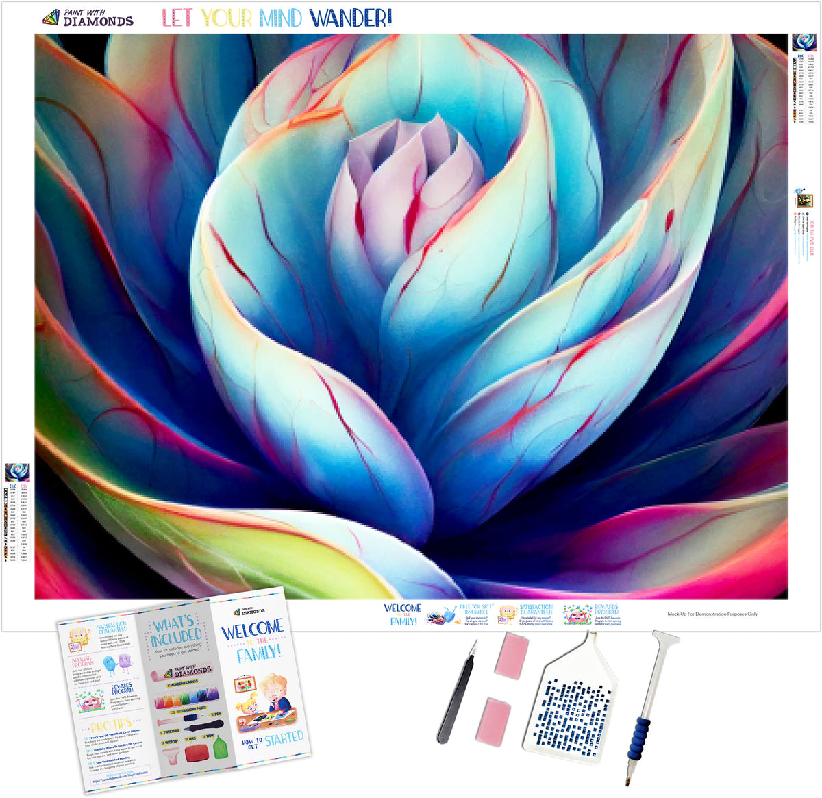 Swirling Succulent Official Diamond Painting Kit | Diamond Art | Paint ...