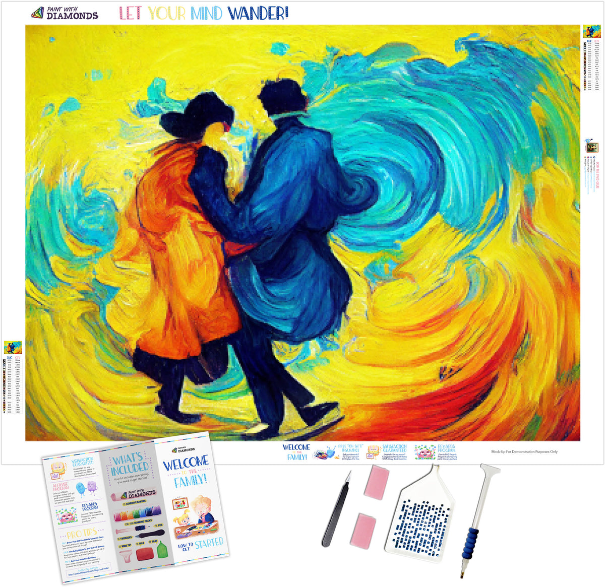Swirls Of Romance Official Diamond Painting Kit | Diamond Art | Paint ...