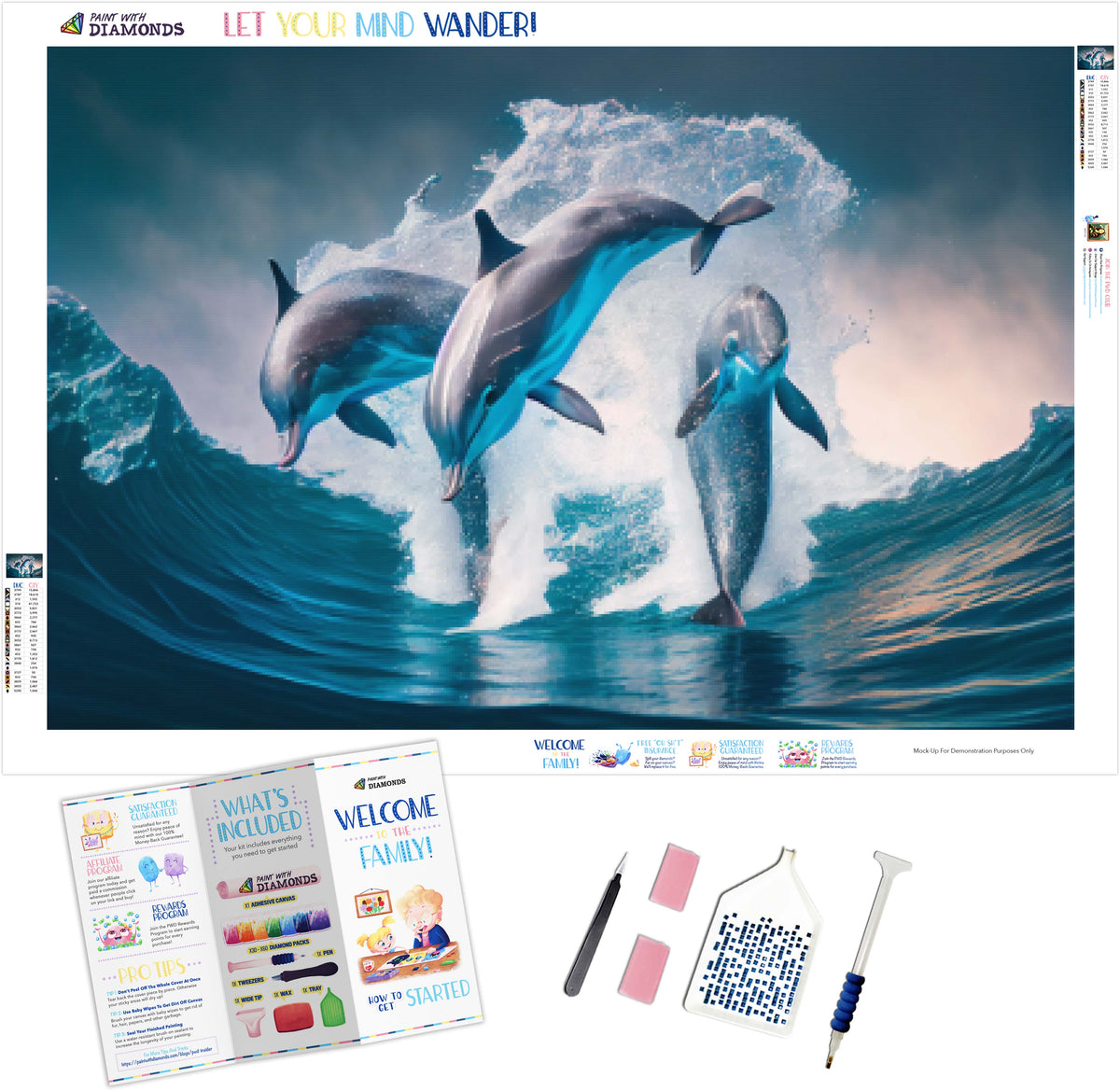 Synchronized Swimmers Official Diamond Painting Kit | Diamond Art ...