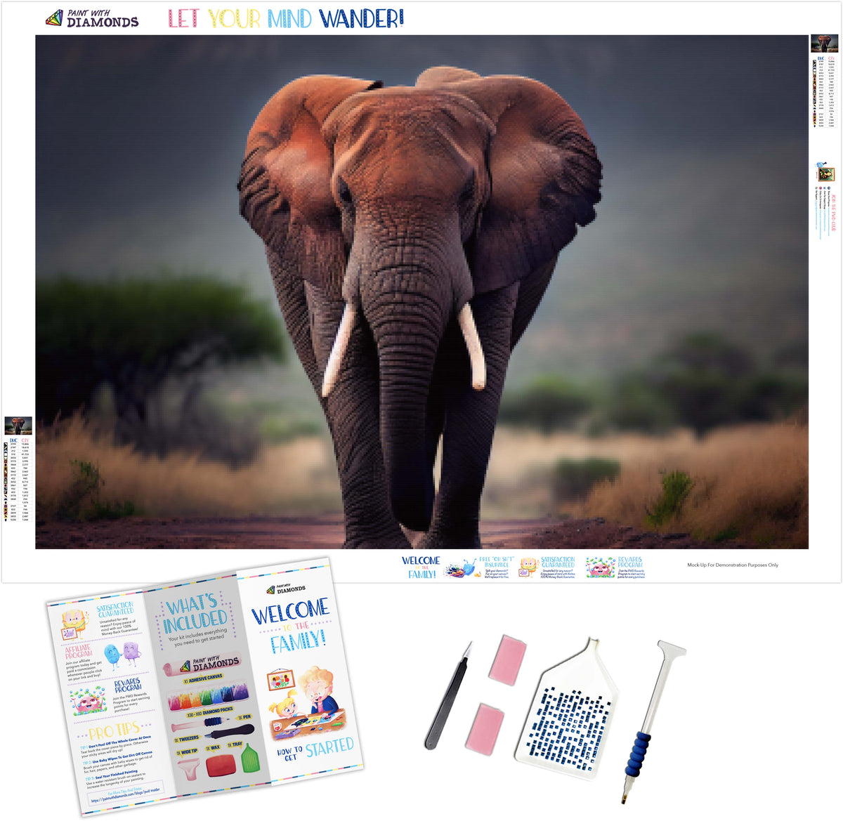 Taking A Walk Official Diamond Painting Kit | Diamond Art | Paint With ...