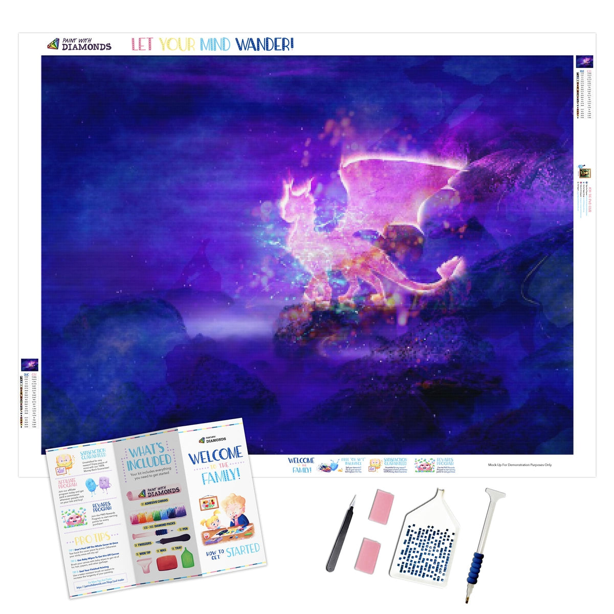 "Tame The Dragon" Diamond Painting Kit (Full Drill) – Paint With Diamonds