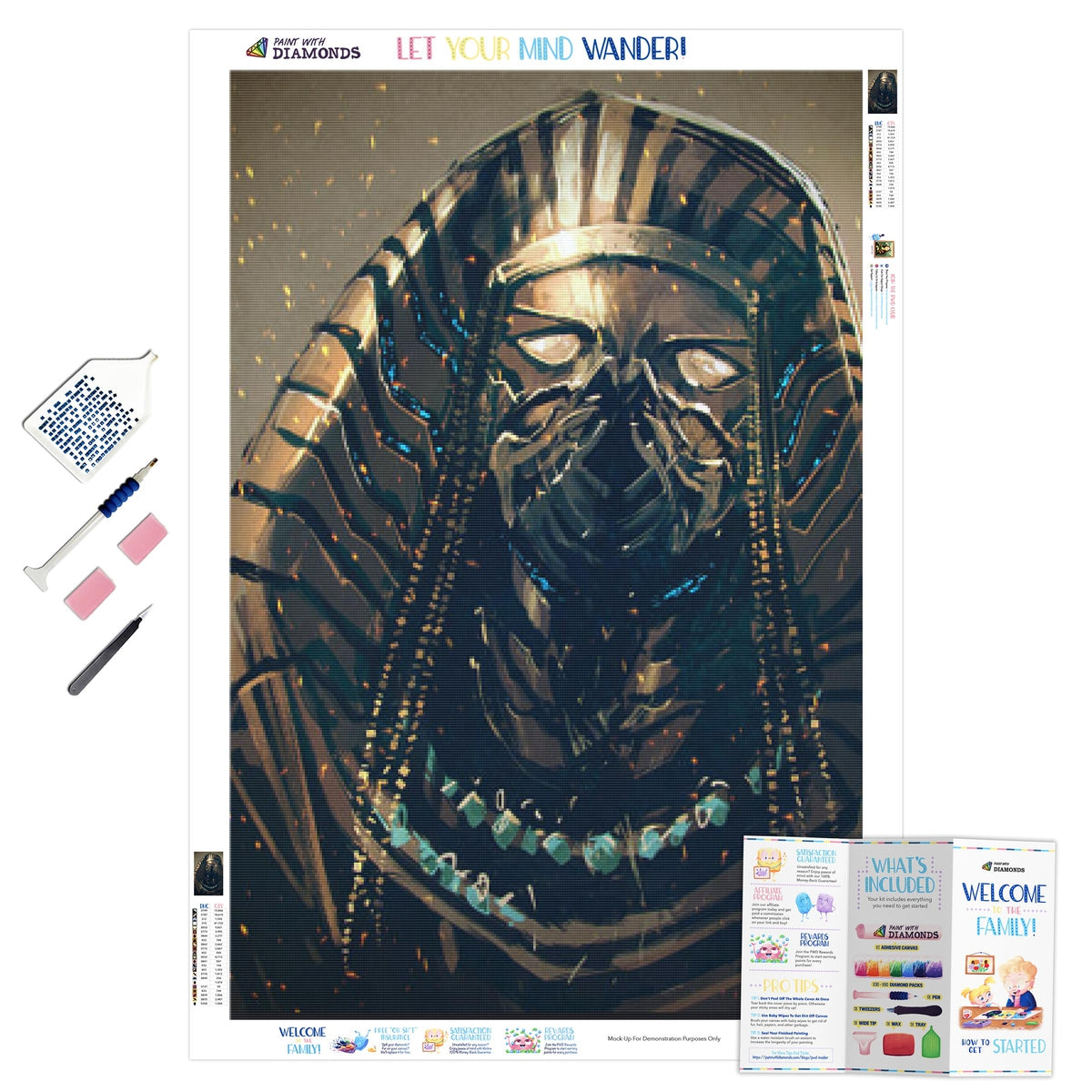 "The Mummy" Diamond Painting Kit (Full Drill) – Paint With Diamonds