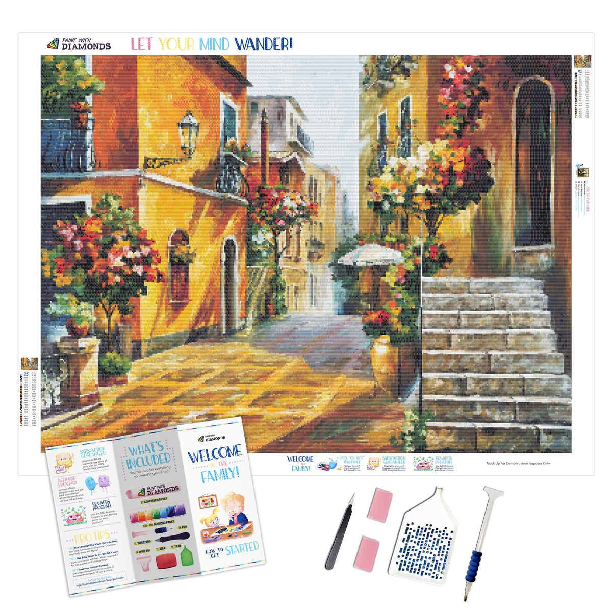 "The Sun Of Sicily" Diamond Painting Kit (Full Drill) – Paint With Diamonds