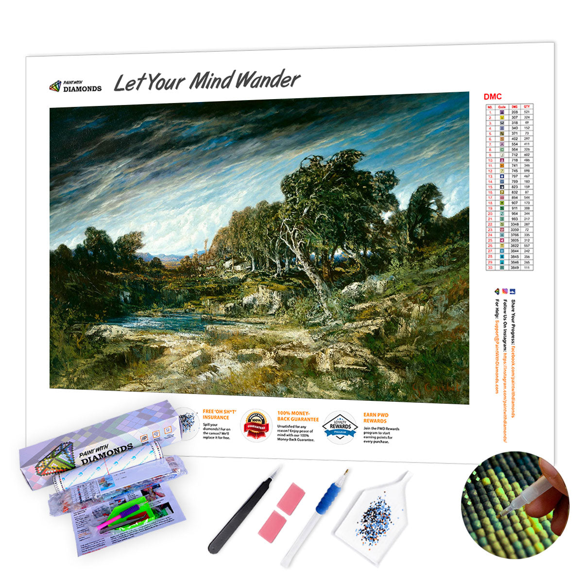 "The Gust Of Wind" Diamond Painting Kit (Full Drill) – Paint With Diamonds