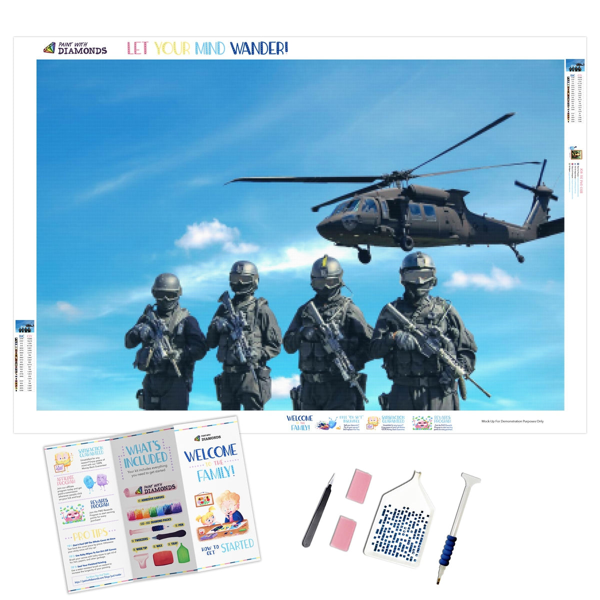 "US Military" Diamond Painting Kit (Full Drill) – Paint With Diamonds