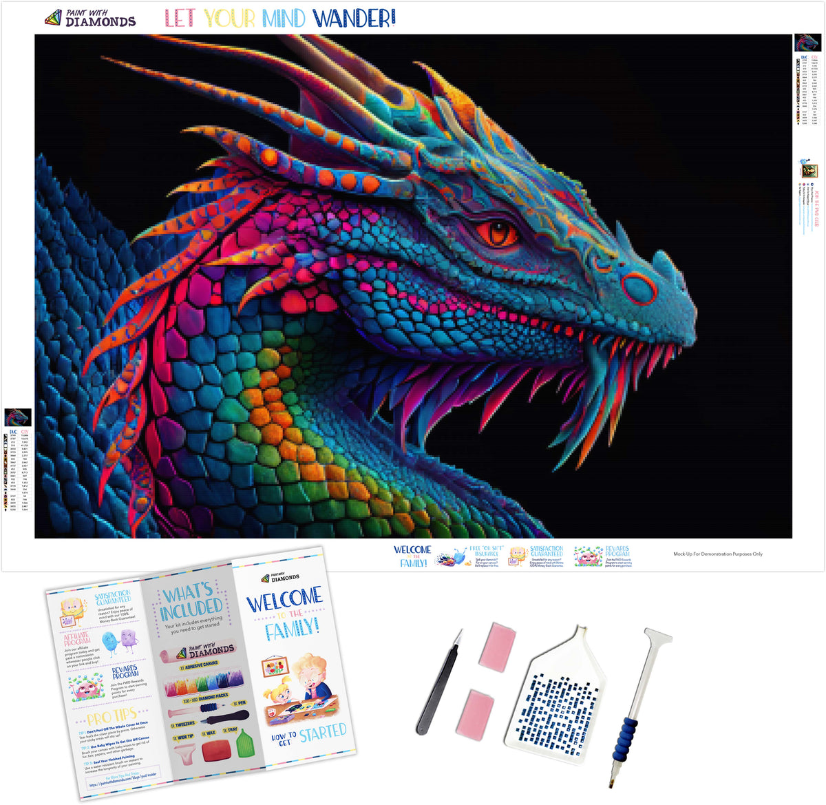Vibrant Scales Official Diamond Painting Kit | Diamond Art | Paint With ...