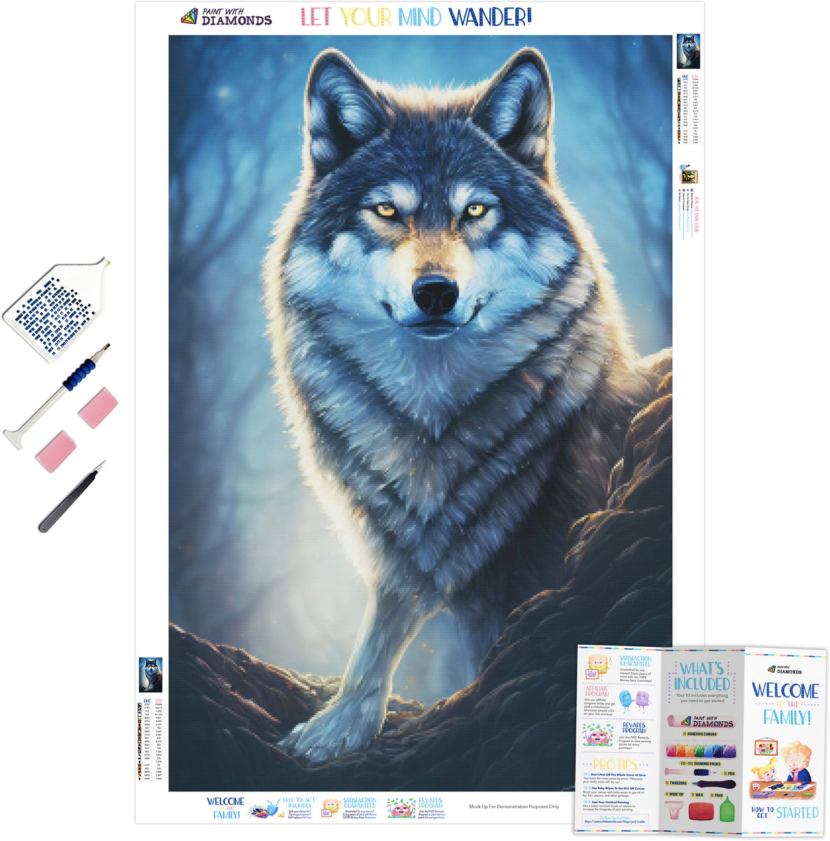 Vicious Orange Eyes Official Diamond Painting Kit | Diamond Art | Paint ...