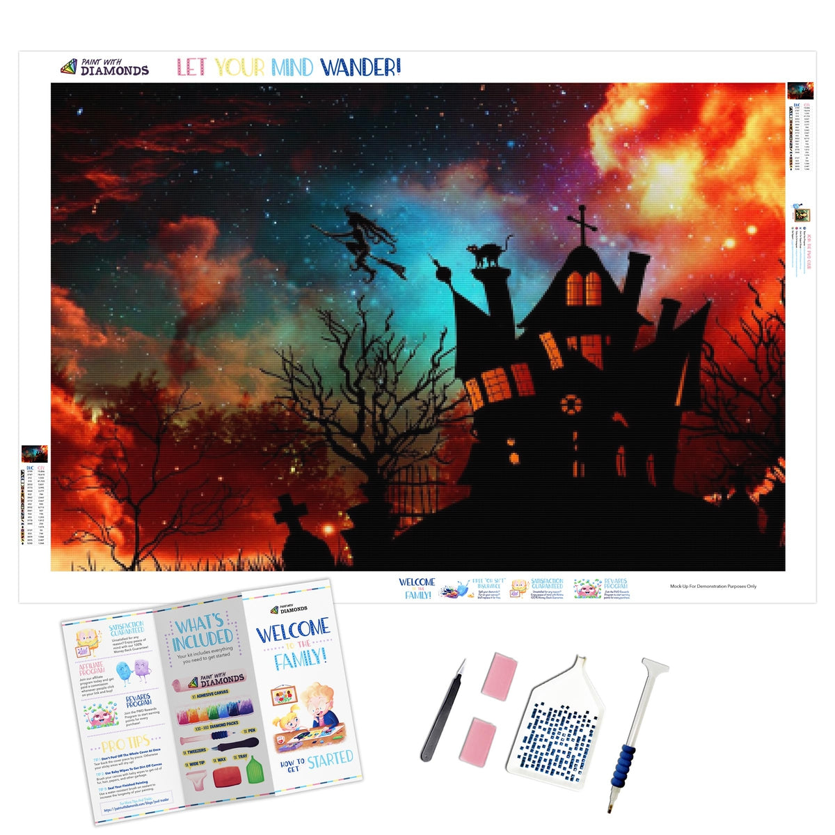 "Wicked Mystical Sunset" Diamond Painting Kit (Full Drill) – Paint With ...