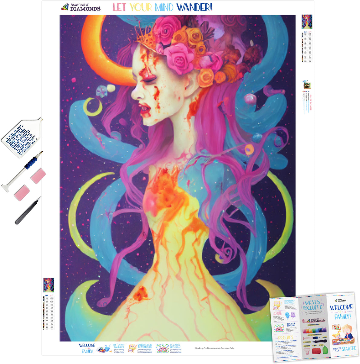 Zombie Virgo Zodiac Princess 2 Official Diamond Painting Kit | Diamond ...